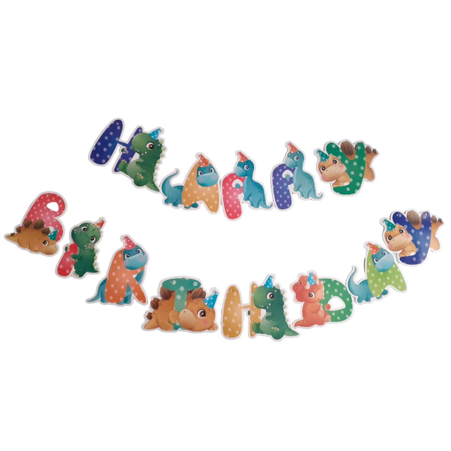 Банер Happy Birthday сладки динозаври Roar | Partilino.com