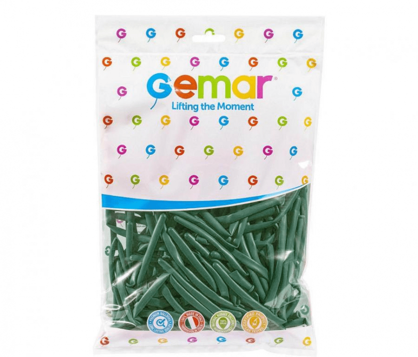 Моделиращи тъмнозелени балони Emerald Green D4/104, Gemar, пакет 100 ...